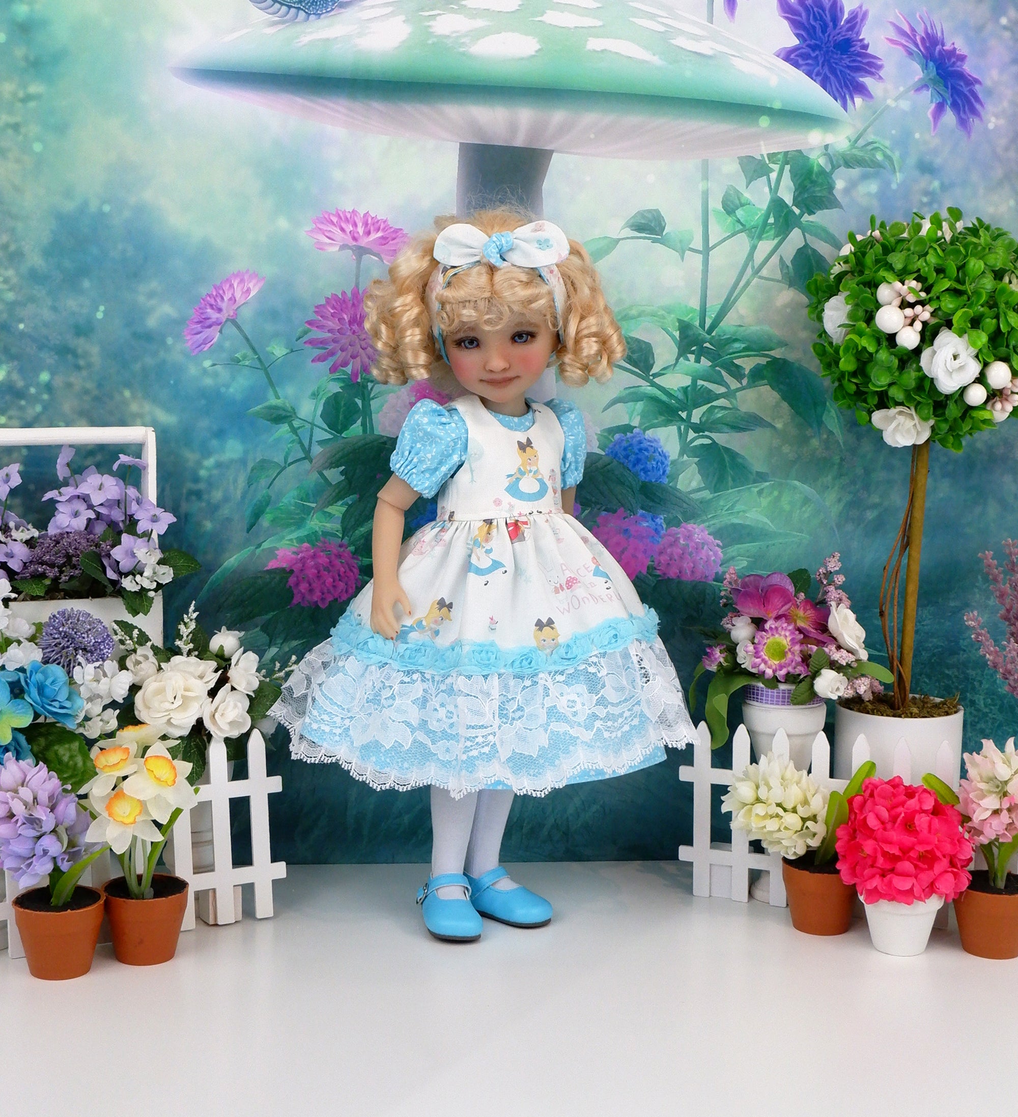 Alice's Tales - dress & pinafore with shoes for Ruby Red Fashion Frien ...