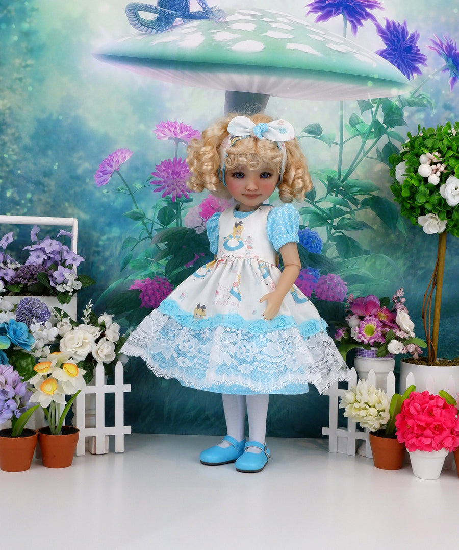 Alice's Tales - dress & pinafore with shoes for Ruby Red Fashion Frien ...