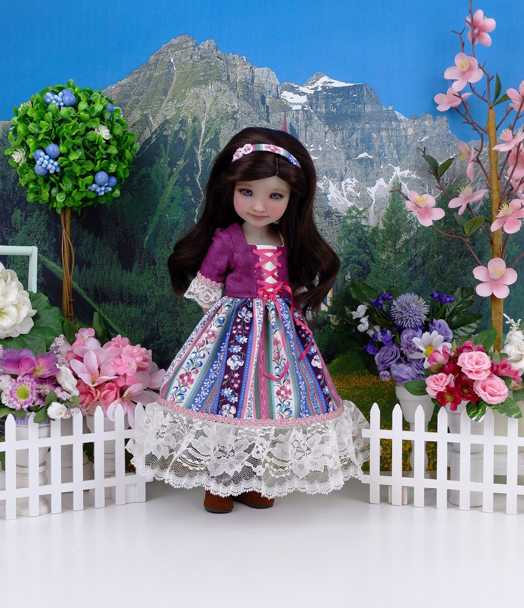 Alpine Miss - dirndl dress ensemble with boots for Ruby Red Fashion Fr ...