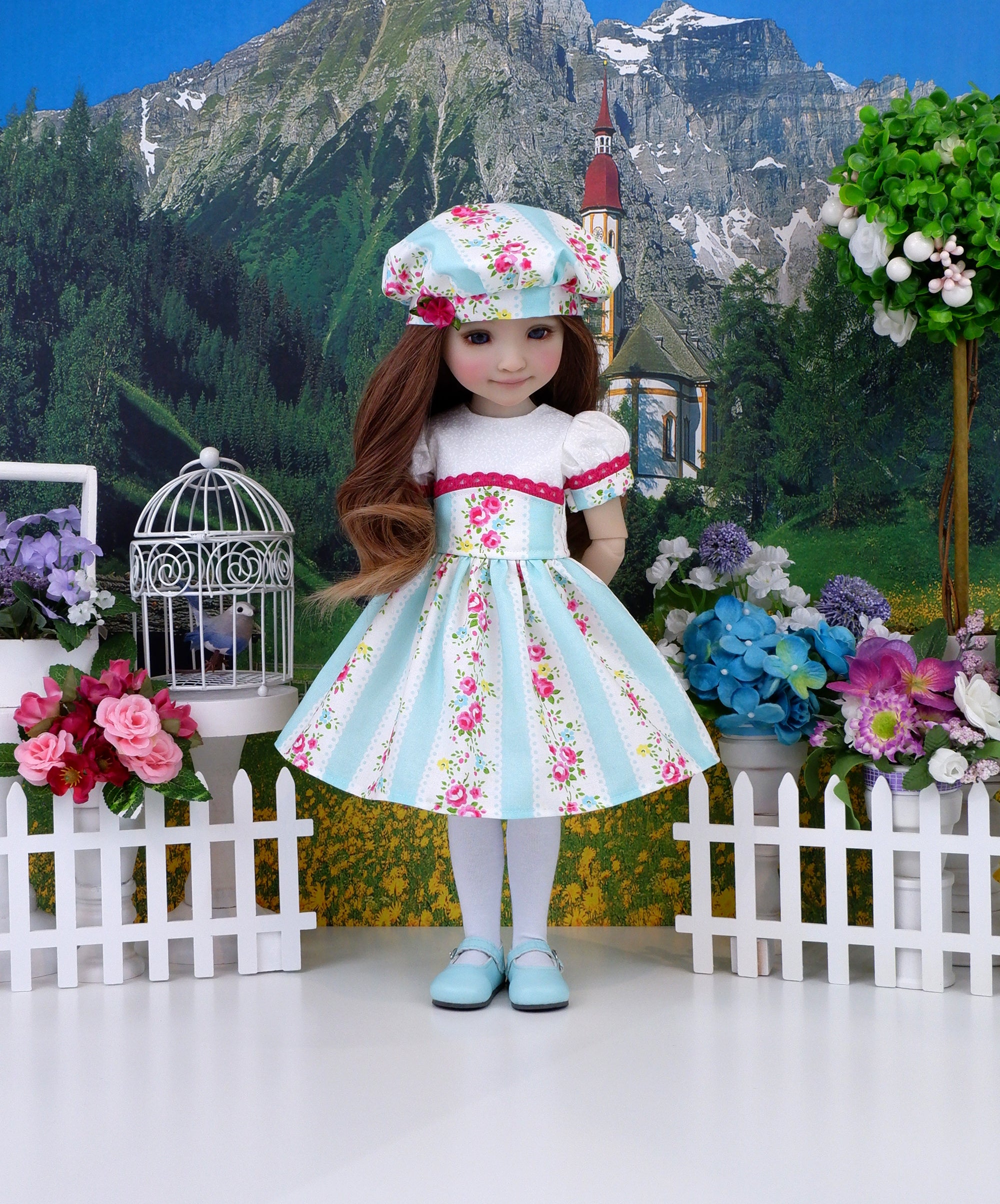 Lilah's Garden - dress and shoes for Ruby Red Fashion Friends doll ...
