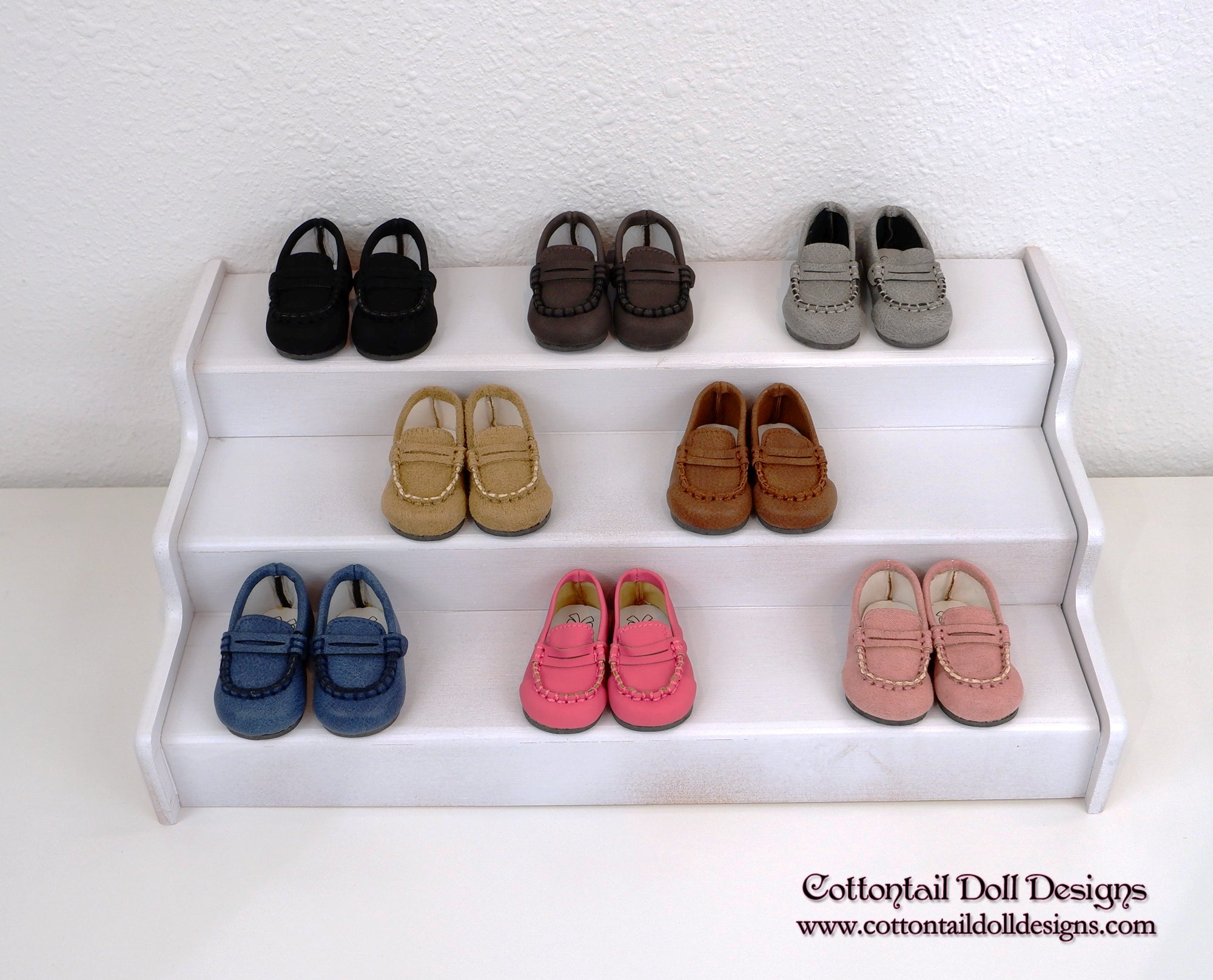 Penny Loafers Shoes - 58mm - Fashion Friends doll shoes – Cottontail ...