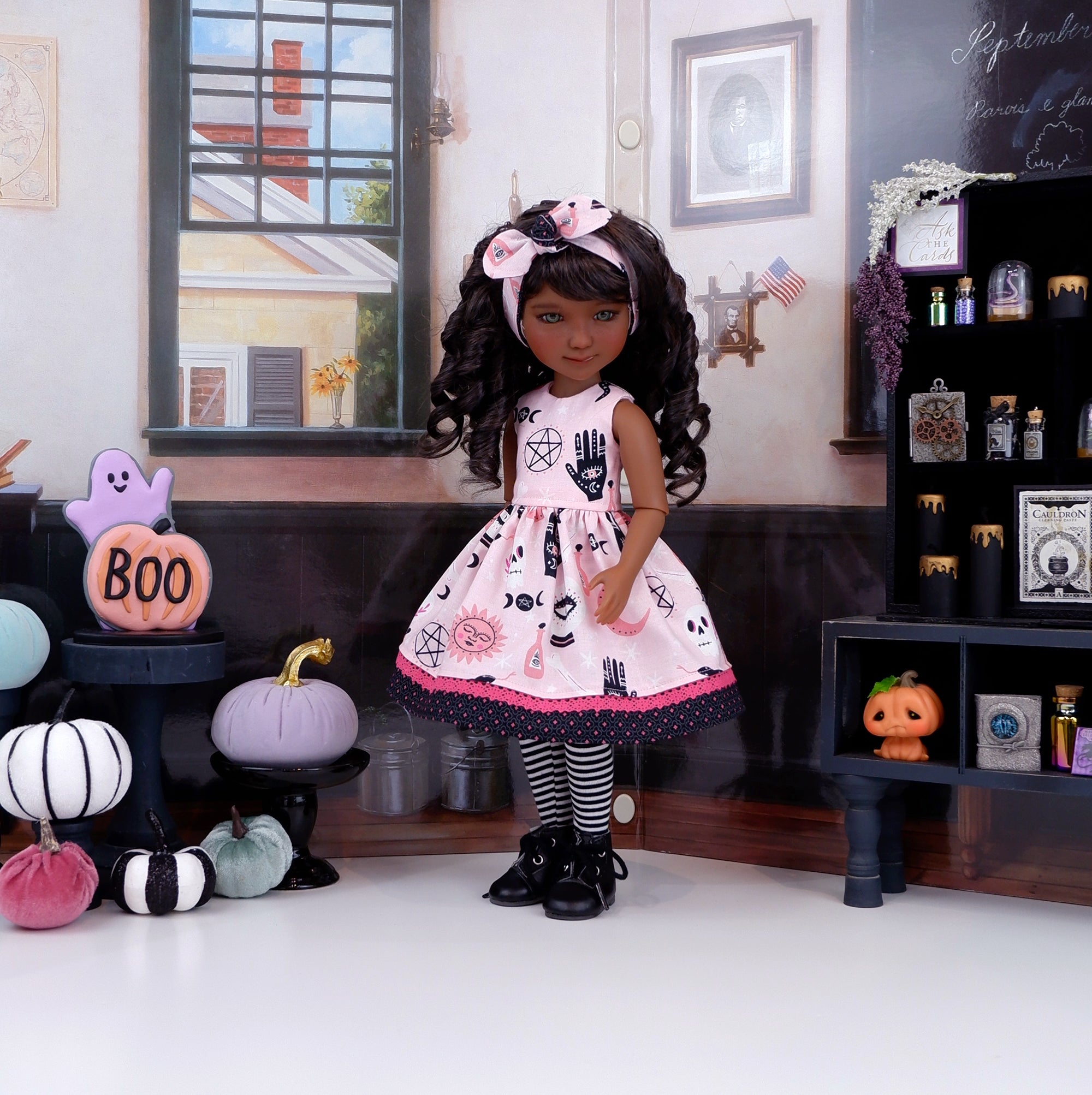 Occult Symbols - dress with boots for Ruby Red Fashion Friends doll ...