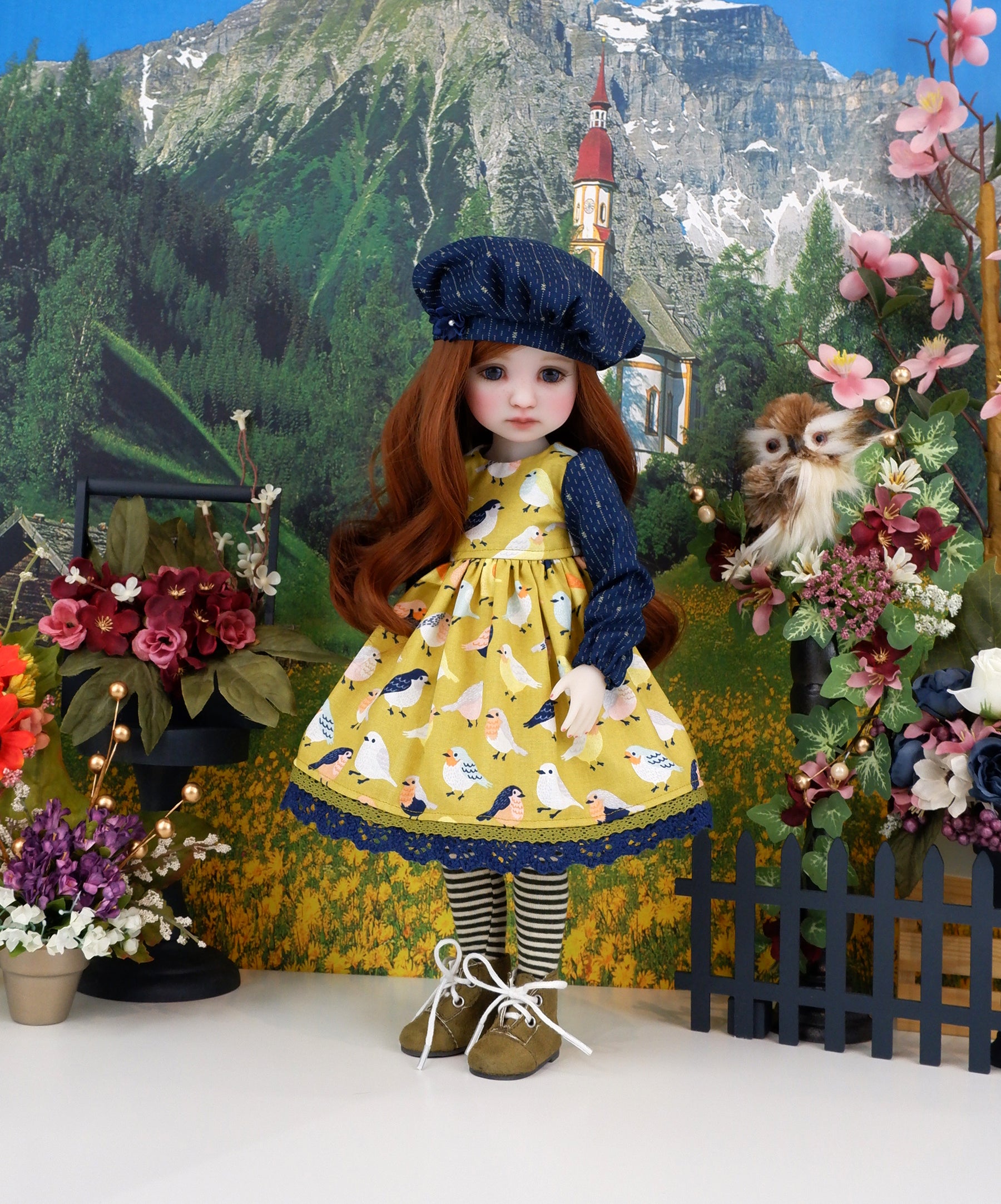 Robins of Fall - dress ensemble with boots for Ruby Red Fashion Friend ...