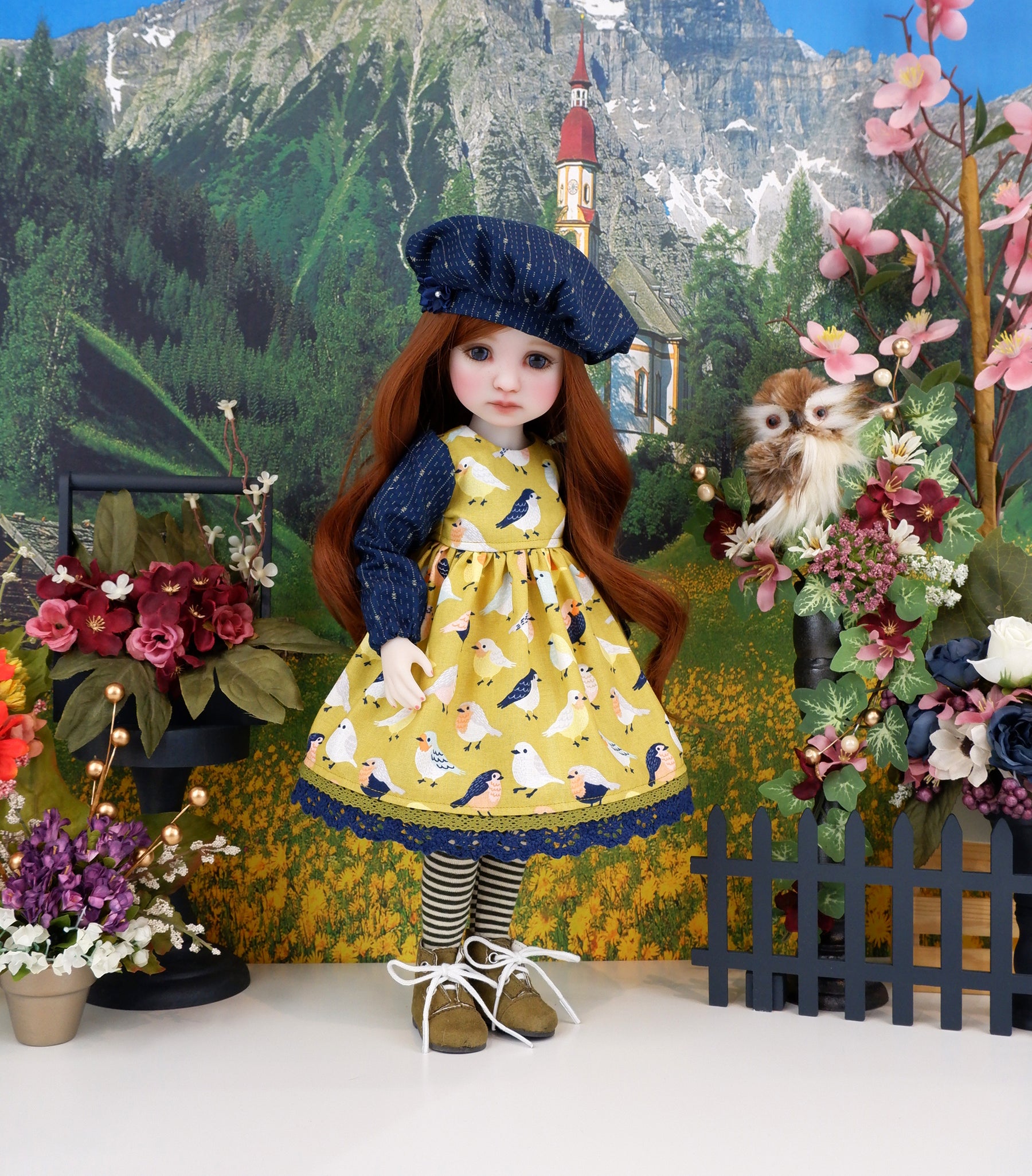 Robins of Fall - dress ensemble with boots for Ruby Red Fashion Friend ...