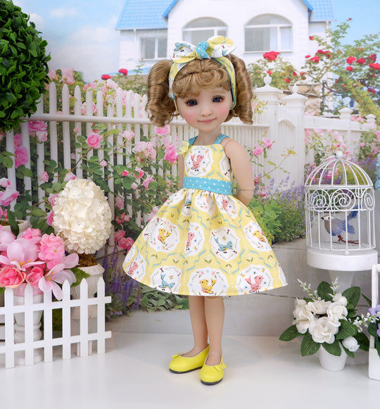 Vintage Robin - dress with shoes for Ruby Red Fashion Friends doll ...