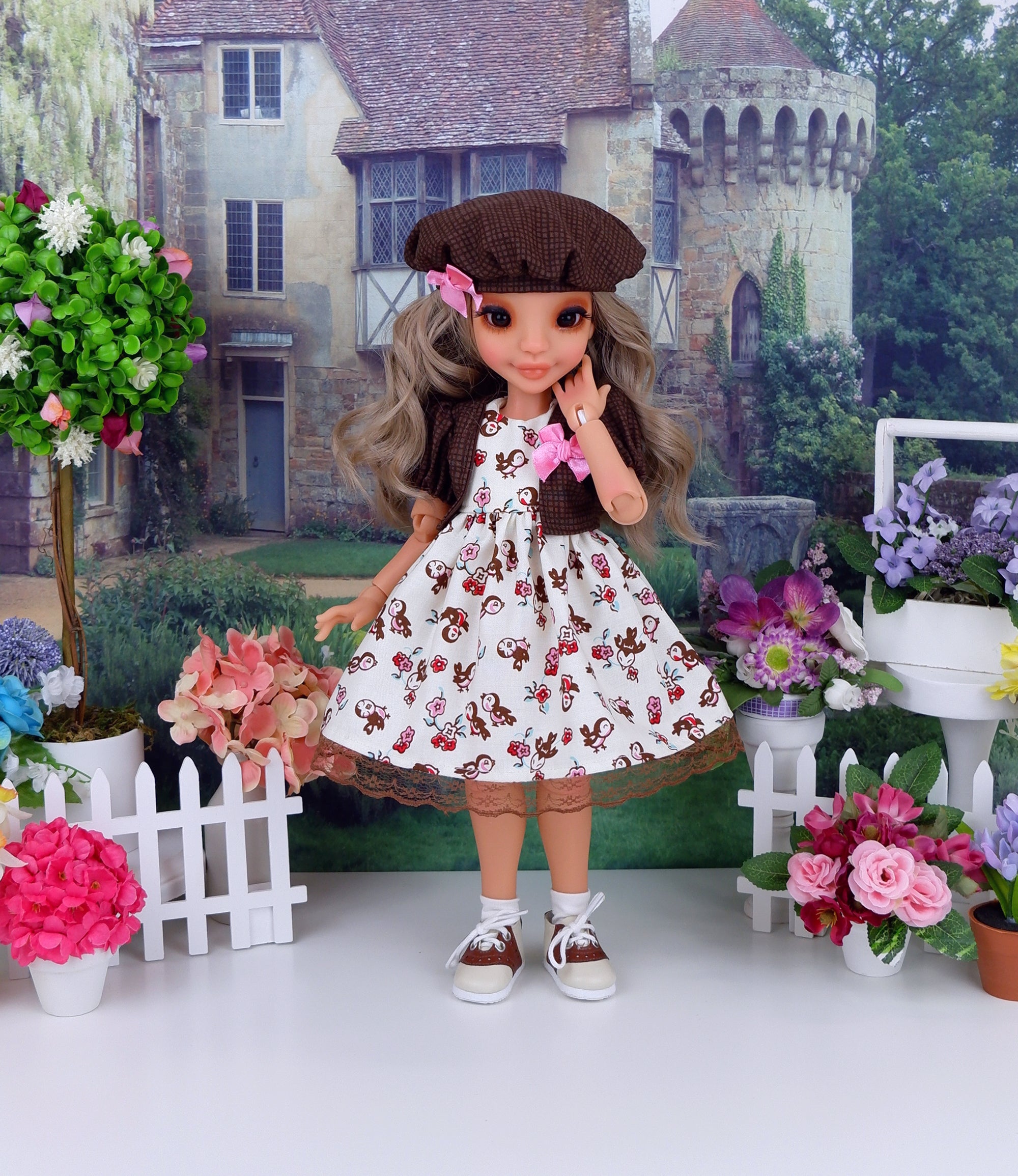 Bitty Bird - dress with shoes for Ava BJD doll – Cottontail Doll Designs